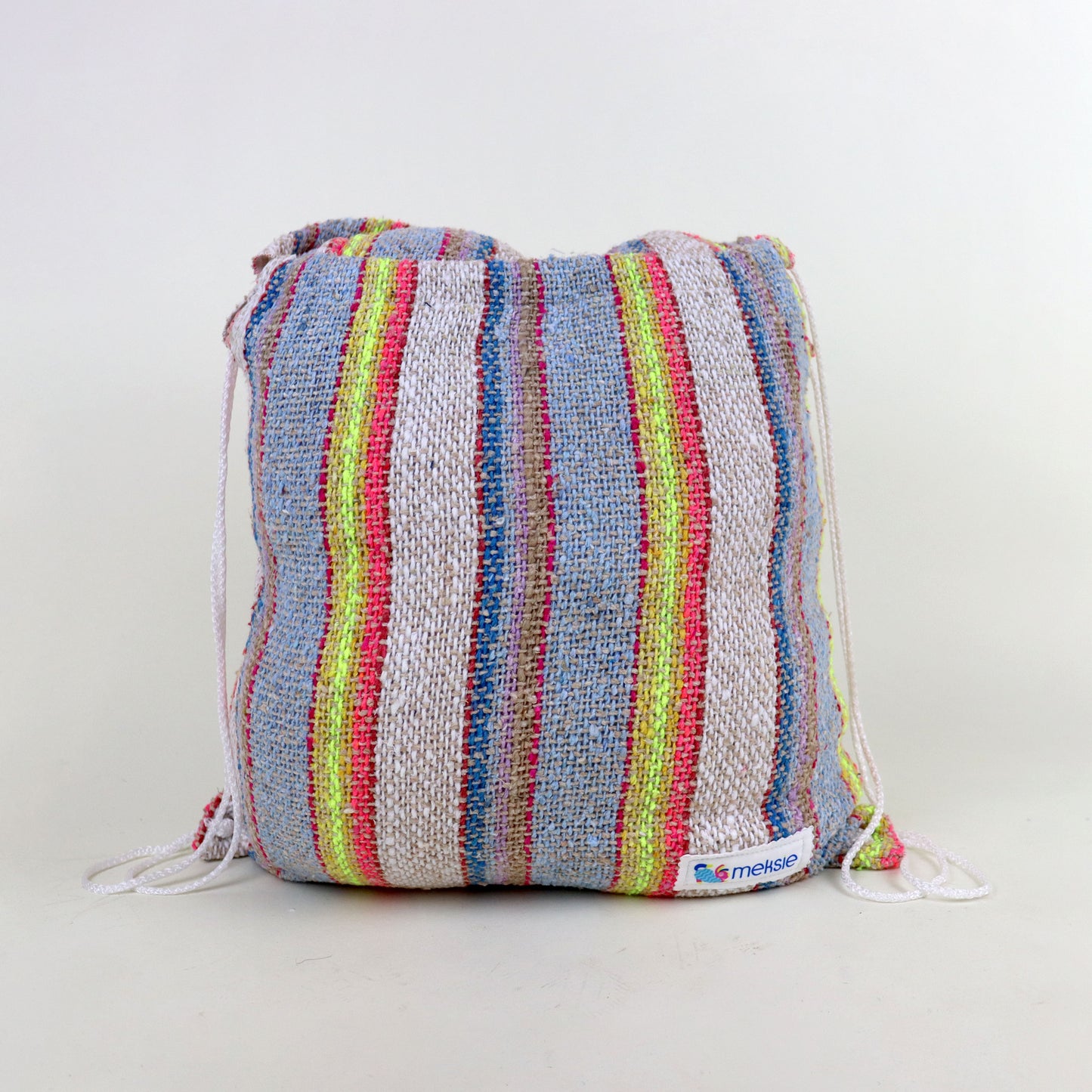 Meksie unisex | Canguro hueso con caqui y cielo | Sudadera grande