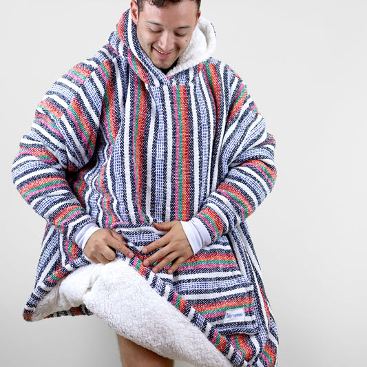 Meksie | Hombre y mujer | Canguro y Flannel | Sudadera/Cobija grande